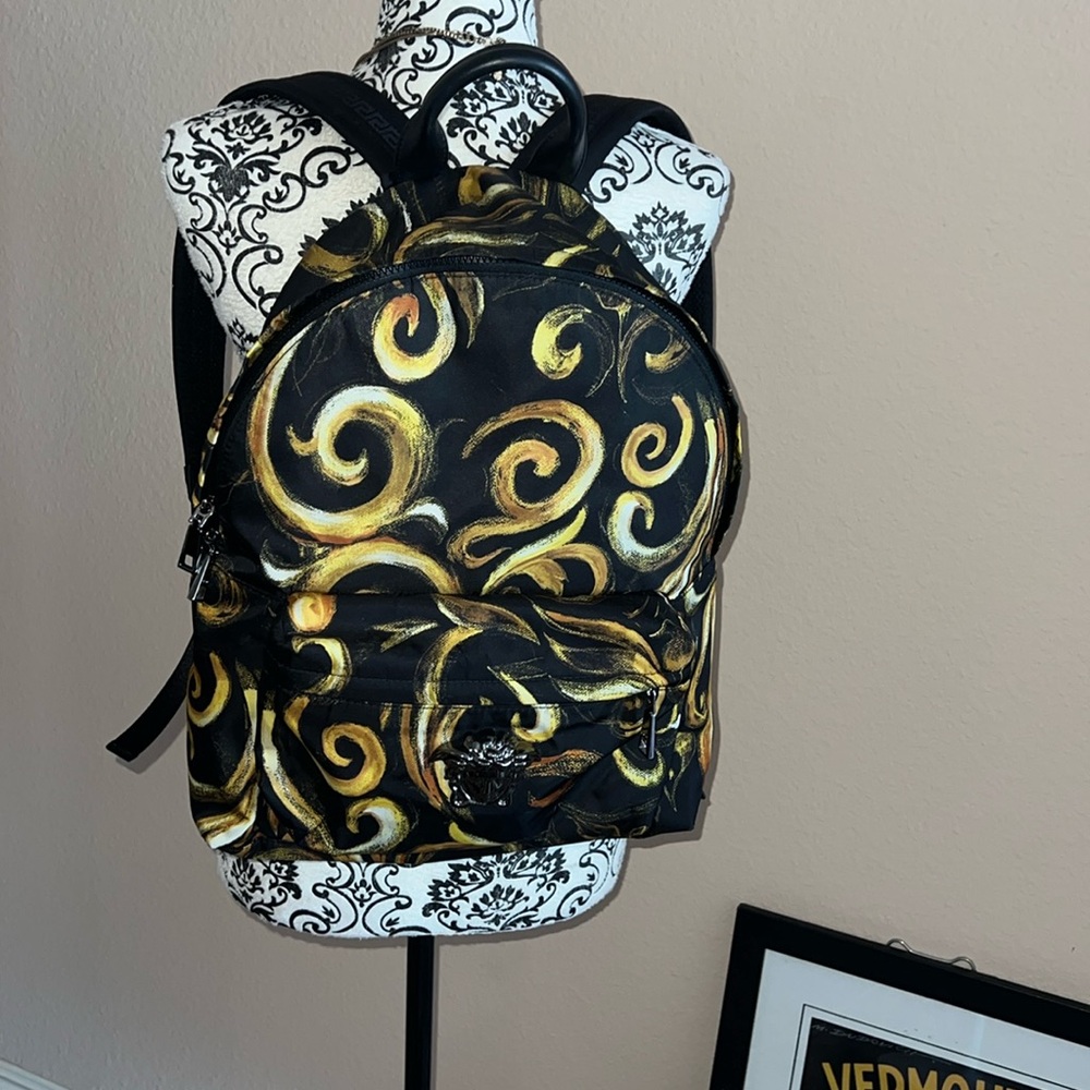Authentic Versace Baroque Medusa Head Backpack - Gem